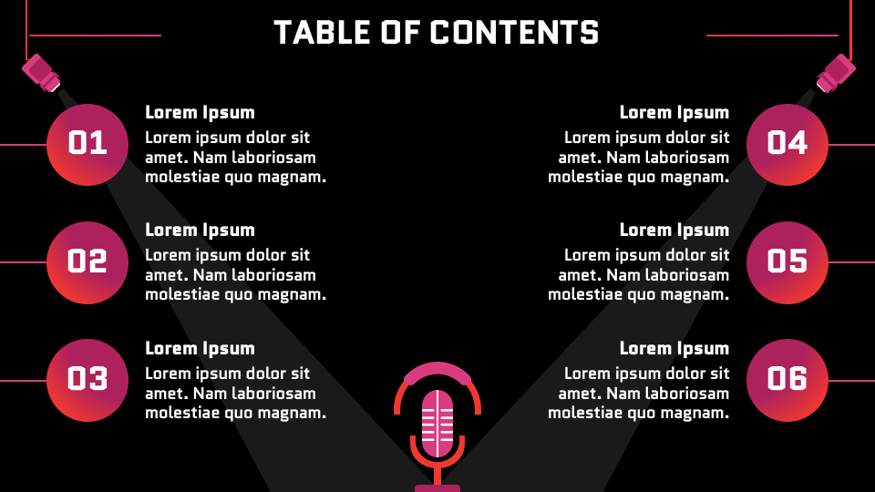 Free Talk Show Presentation Theme for Google Slides and PowerPoint