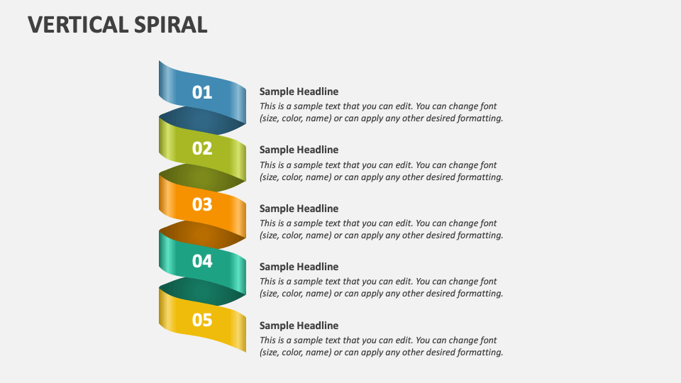 Vertical Spiral PowerPoint and Google Slides Template - PPT Slides