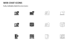 Web Chat Icons for Google Slides and PowerPoint