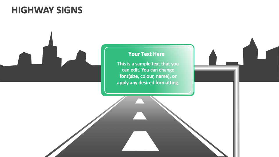 Highway Signs Template for PowerPoint and Google Slides - PPT Slides