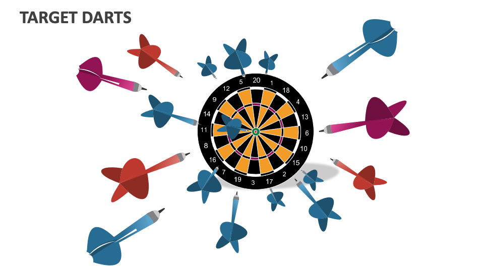 Target Darts Template for PowerPoint and Google Slides - PPT Slides