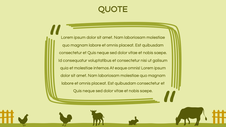 Free Livestock Presentation Theme for Google Slides and PowerPoint