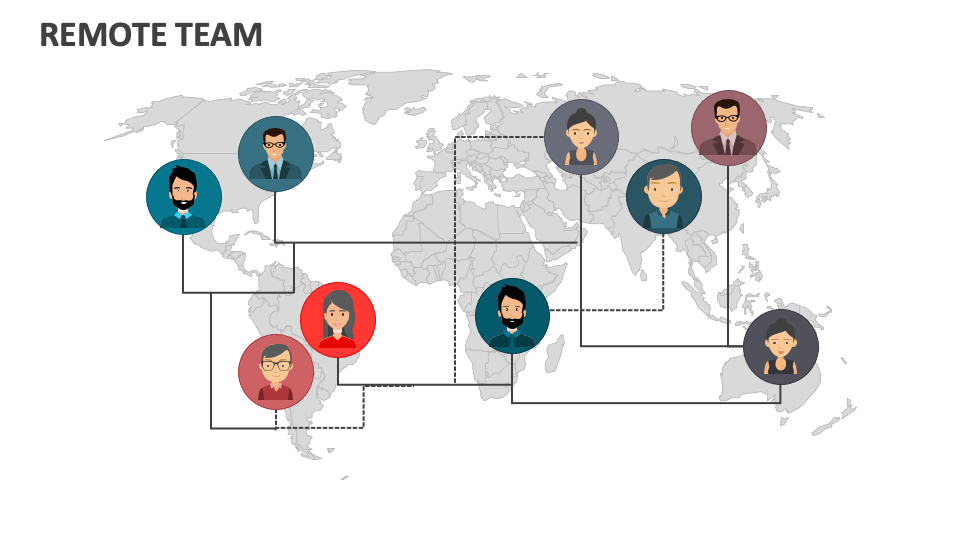 Remote Team PowerPoint and Google Slides Template - PPT Slides