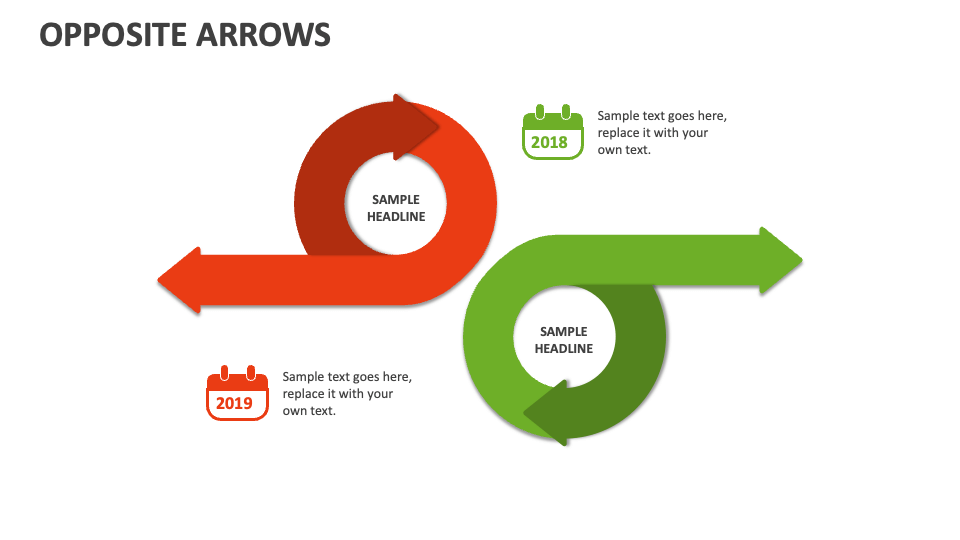 Opposite Arrows Template for PowerPoint and Google Slides - PPT Slides