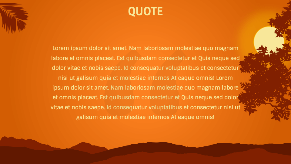 Free Sunset Presentation Theme for Google Slides and PowerPoint