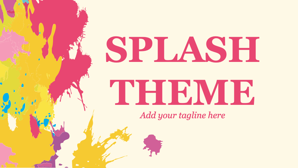 Splash Theme for PowerPoint and Google Slides - PPT Slides