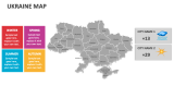 Ukraine Map for Google Slides and PowerPoint - PPT Slides