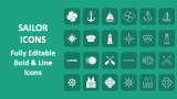 Sailor Icons for Google Slides and PowerPoint