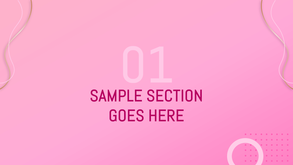 Pink Color Presentation Theme for PowerPoint and Google Slides - PPT Slides