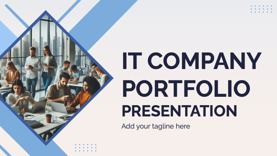 IT Company Portfolio Presentation Template for Google Slides and ...