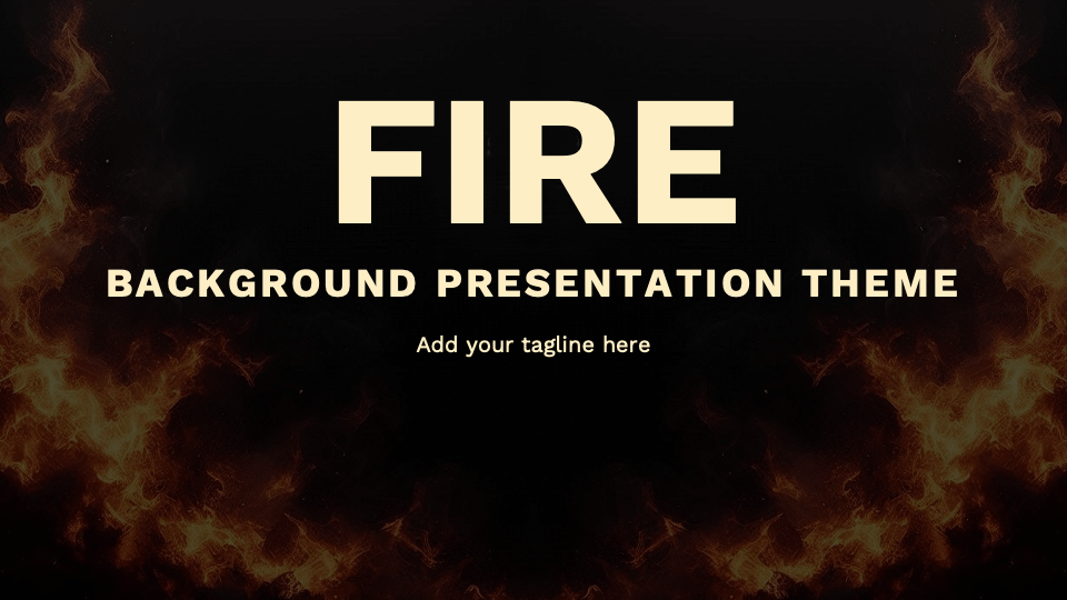 Free Fire Background Theme for Google Slides and PowerPoint