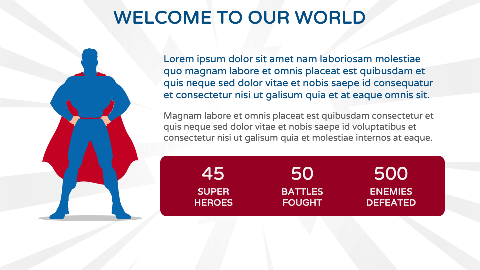 Free Superheroes Presentation Template Template for Google Slides and ...