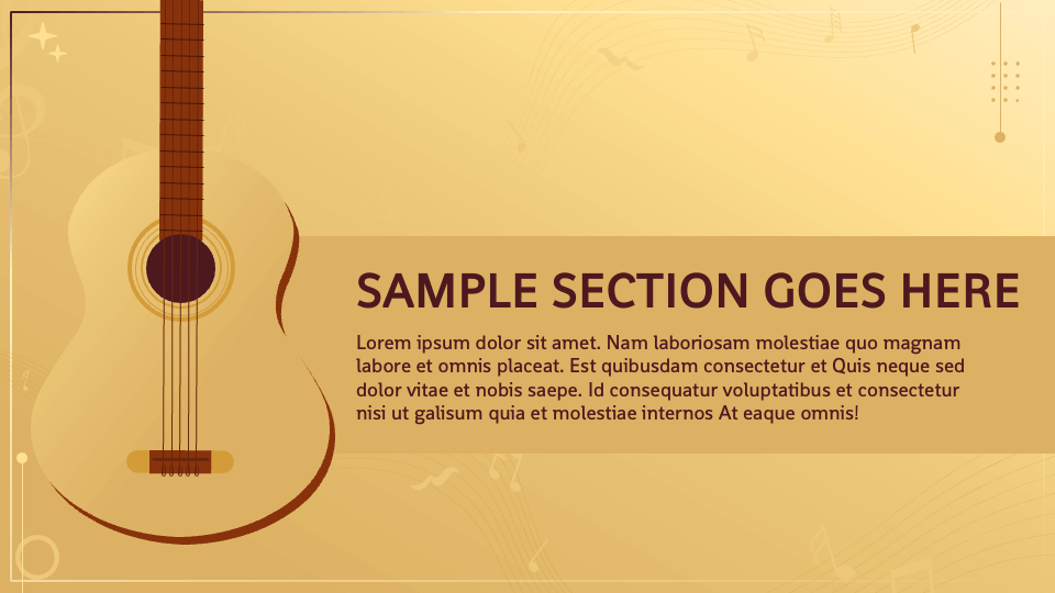 Free Guitar Presentation Theme for Google Slides and PowerPoint