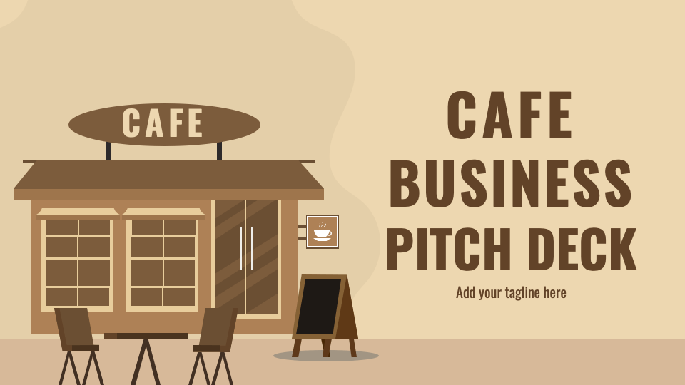 Cafe Business Pitch Deck for PowerPoint and Google Slides - PPT Slides