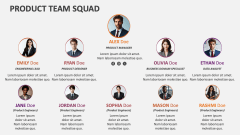 Product Team Squad Template for Google Slides and PowerPoint - PPT Slides