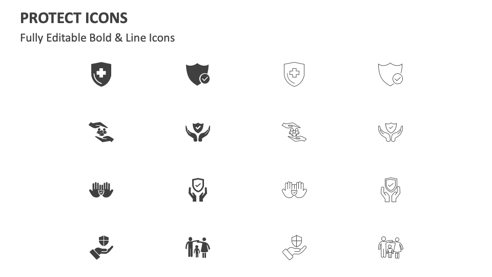 Protect Icons for Google Slides and PowerPoint