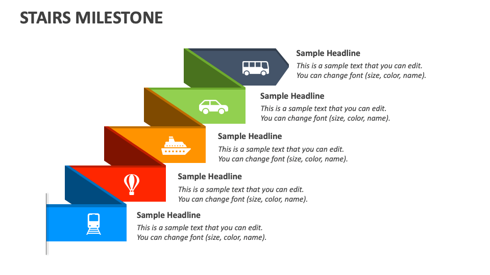 Stairs Milestone PowerPoint and Google Slides Template - PPT Slides