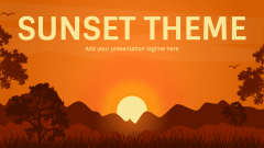 Free Sunset Presentation Theme for Google Slides and PowerPoint