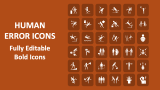 Human Error Icons for Google Slides and PowerPoint