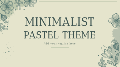 Free Minimalist Pastel Presentation Theme for Google Slides and PowerPoint