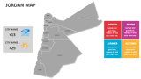 Jordan map for Google Slides and PowerPoint - PPT Slides