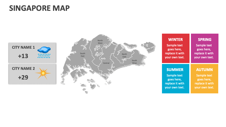 Singapore Map for Google Slides and PowerPoint - PPT Slides