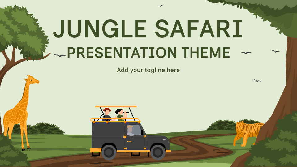 Free Jungle Safari Presentation Theme for Google Slides and PowerPoint