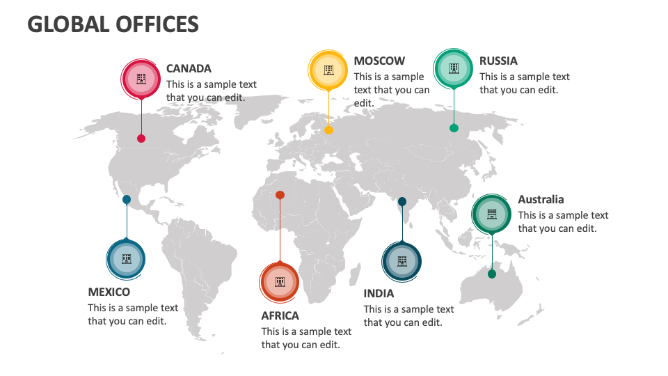 Global Offices PowerPoint and Google Slides Template - PPT Slides