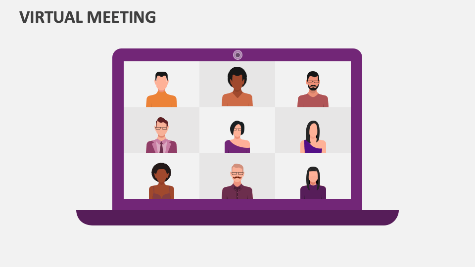 Virtual Meeting PowerPoint and Google Slides Template - PPT Slides