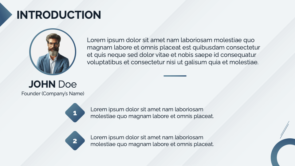 About Company Founder Template for Google Slides and PowerPoint - PPT ...