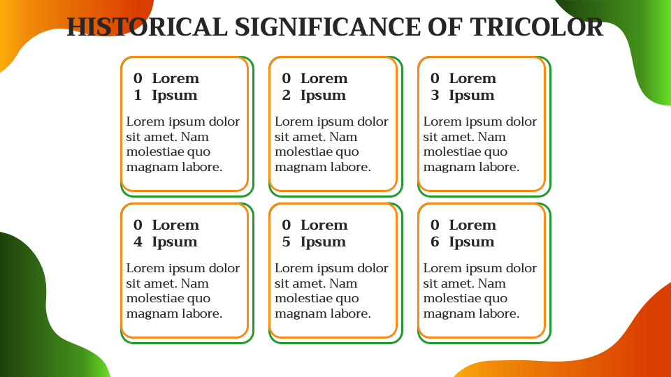 Tricolor Presentation Theme for PowerPoint and Google Slides - PPT Slides