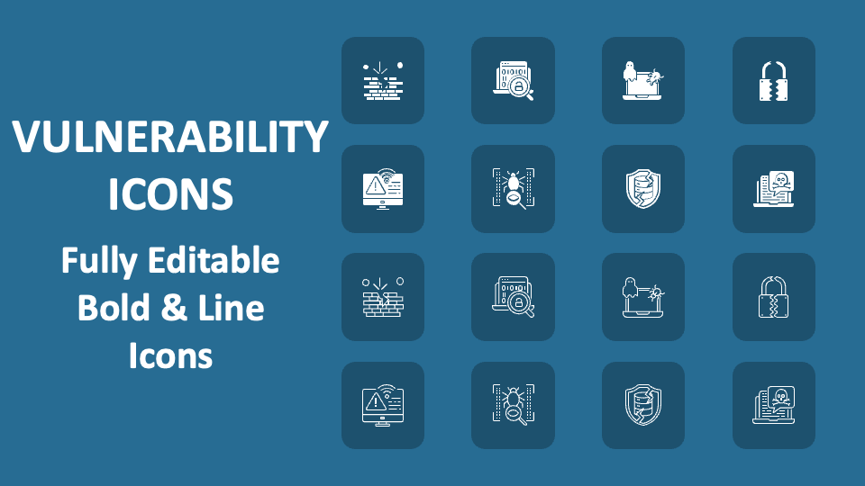 Vulnerability Icons for Google Slides and PowerPoint