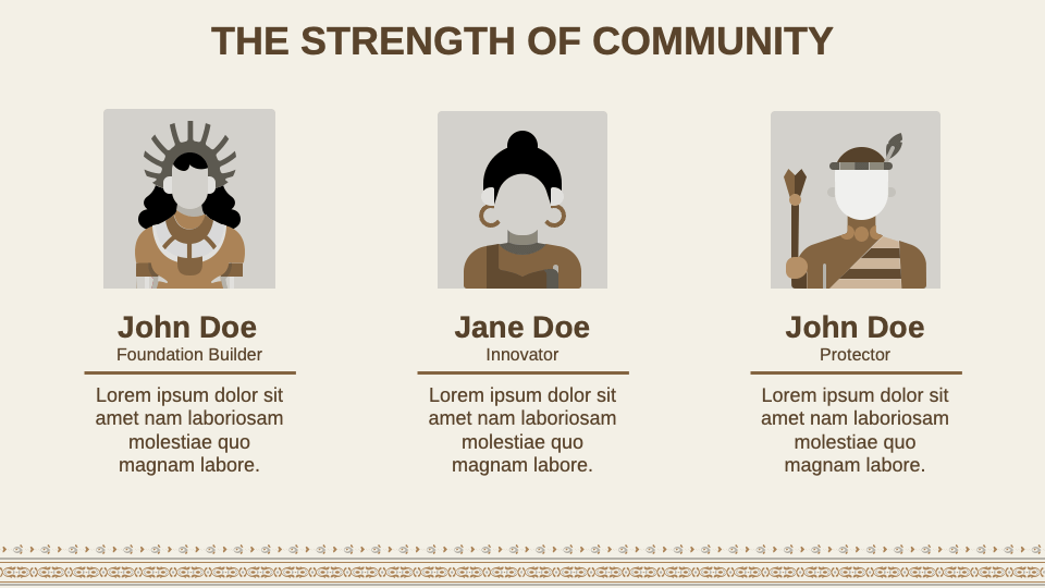 Free - Tribal Pattern Presentation Theme for Google Slides and ...