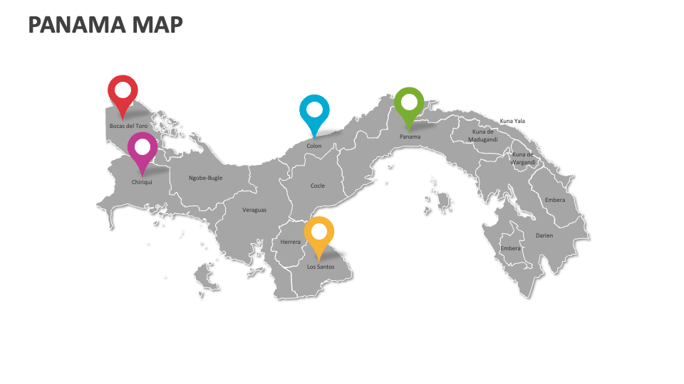 Panama Map for Google Slides and PowerPoint - PPT Slides