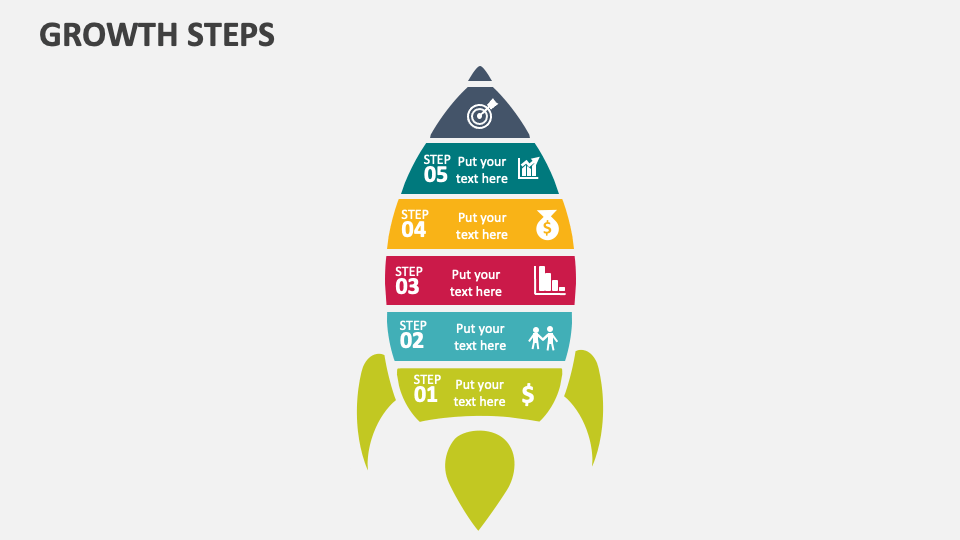Growth Steps Template for PowerPoint and Google Slides - PPT Slides