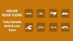 House Roof Icons for Google Slides and PowerPoint