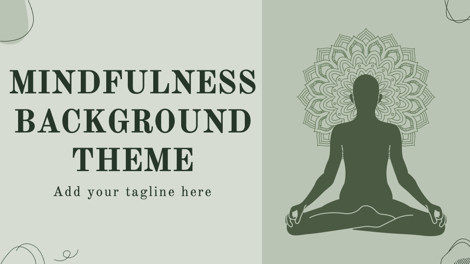 Mindfulness Background Presentation Theme for PowerPoint and Google Slides - PPT Slides