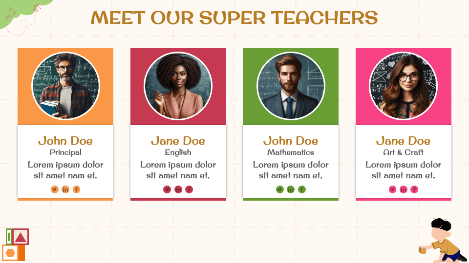 Free - Preschool Template for Google Slides and PowerPoint - PPT Slides