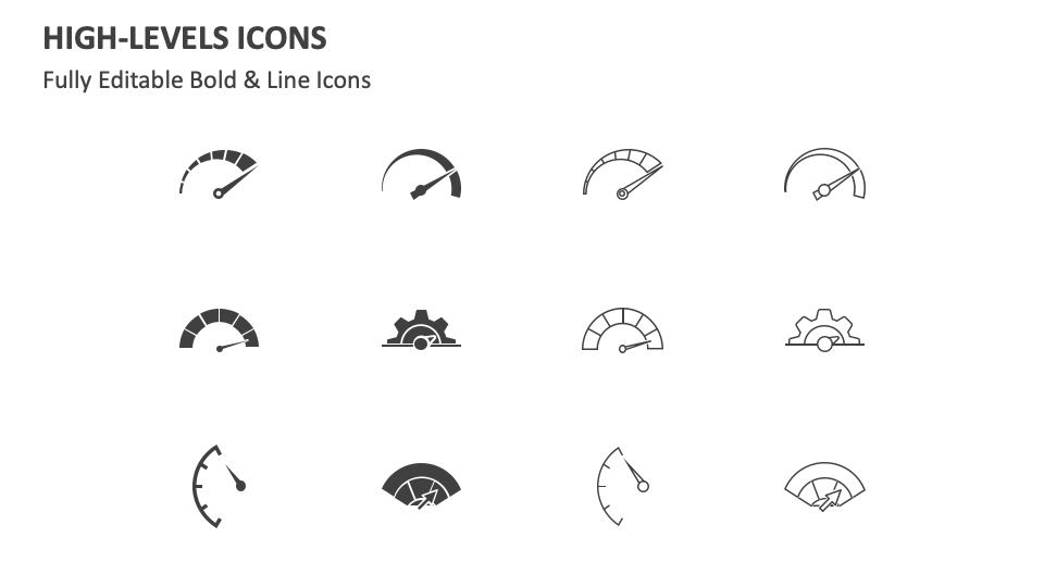 High-Levels Icons for Google Slides and PowerPoint