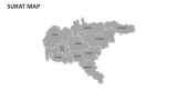 Surat Map for Google Slides and PowerPoint - PPT Slides