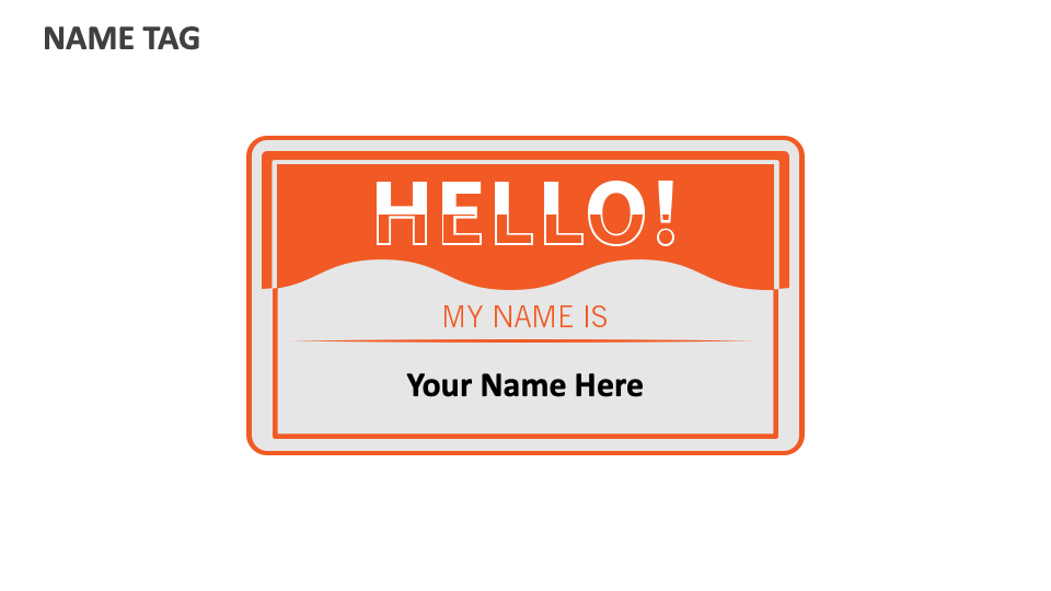 Name Tag for Google Slides and PowerPoint