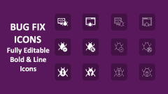 Bug Fix Icons for Google Slides and PowerPoint
