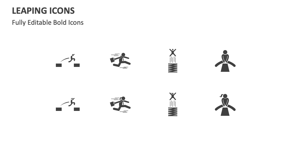 Leaping Icons for Google Slides and PowerPoint