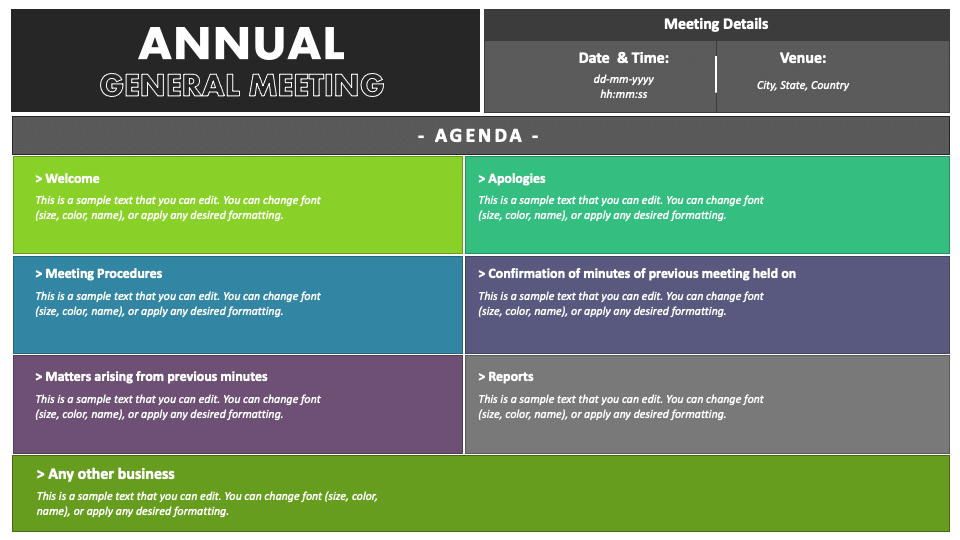 Annual General Meeting Template for Google Slides and PowerPoint - PPT ...
