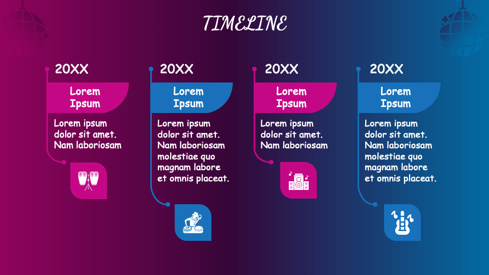 Night Club Presentation Theme for PowerPoint and Google Slides - PPT Slides