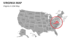 Virginia Map for Google Slides and PowerPoint - PPT Slides