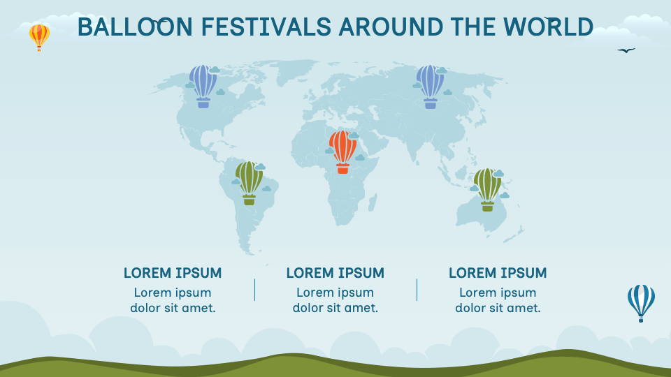 Free Hot Balloon Theme for Google Slides and PowerPoint