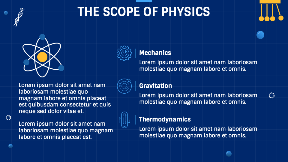 Free Physics For High School Presentation for Google Slides and PowerPoint