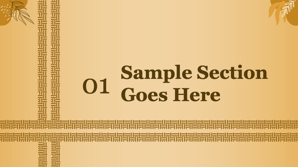 Weave Pattern Presentation Theme for PowerPoint and Google Slides - PPT ...