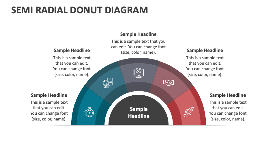 Semi Radial Donut Diagram PowerPoint and Google Slides Template - PPT ...